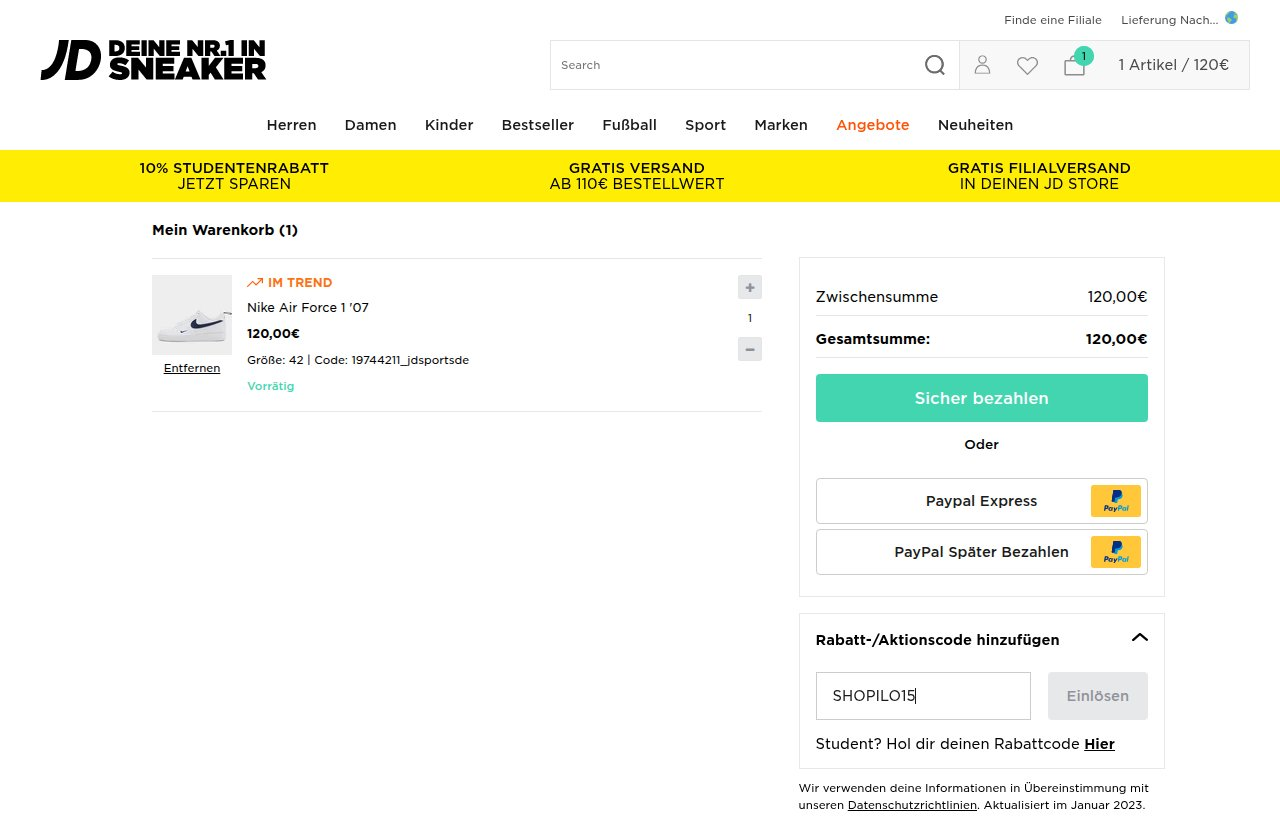 JD Sports rabattcode: 10% | 70% rabatt - Juni 2026